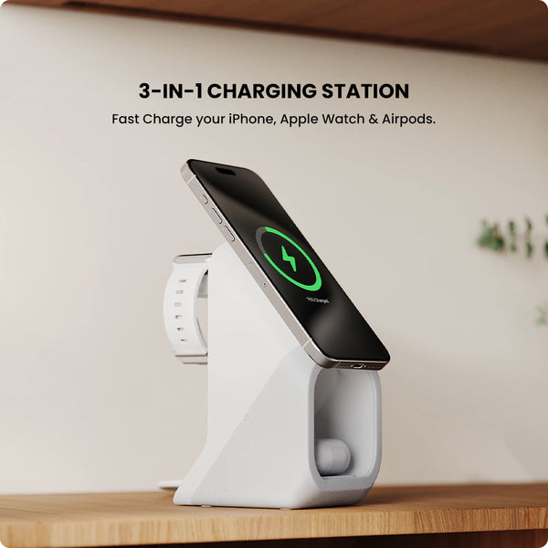 NOVA 3-in-1 Fast Wireless Charging Station - JOURNEY