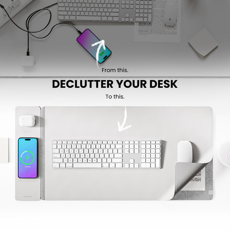 Alti Wireless Charging Desk Mat Journey