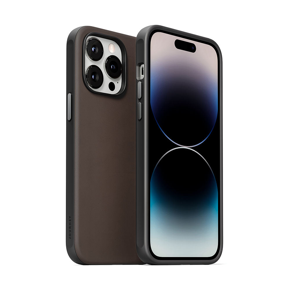 black leather iphone case